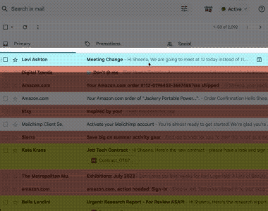 Highlight Emails in Gmail by cloudHQ